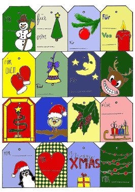 Fabelhafte Weihnachtsgeschenkanhanger Zum Ausdrucken Bild
